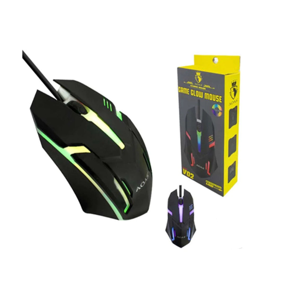 Mouse Gamer con luces multicolor