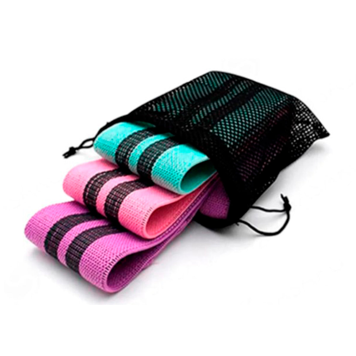 Set de 3 Bandas de tela para Entrenamiento Premium